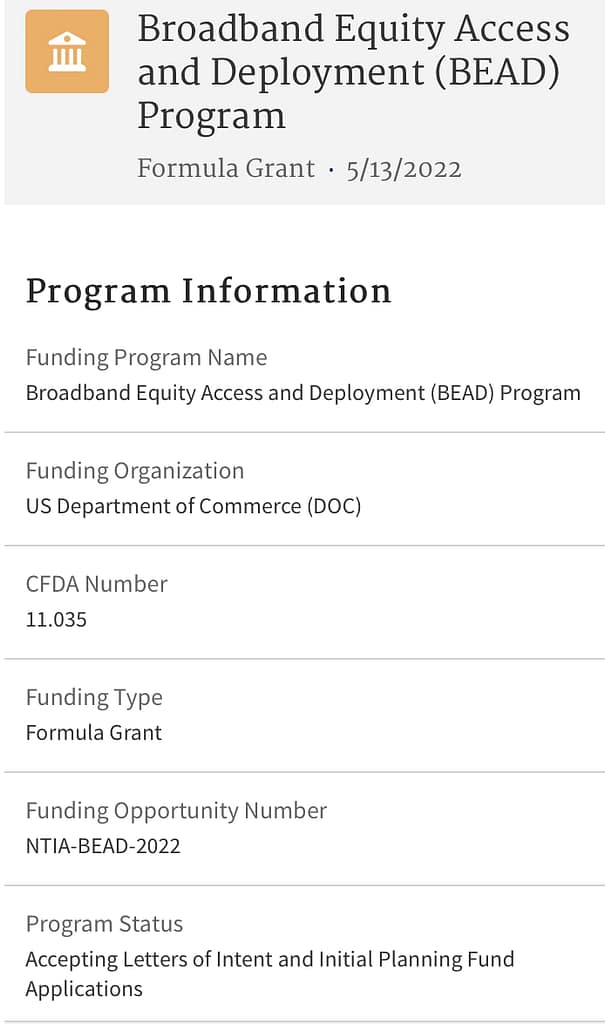 Broadband Equity Access and Deployment (BEAD) Program - Tribal Resource ...