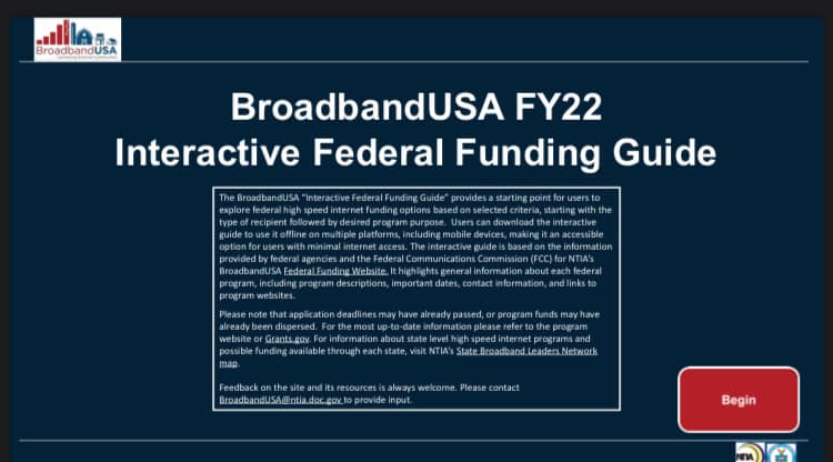 Broadband USA Federal Funding Interactive Guide - Tribal Resource Center